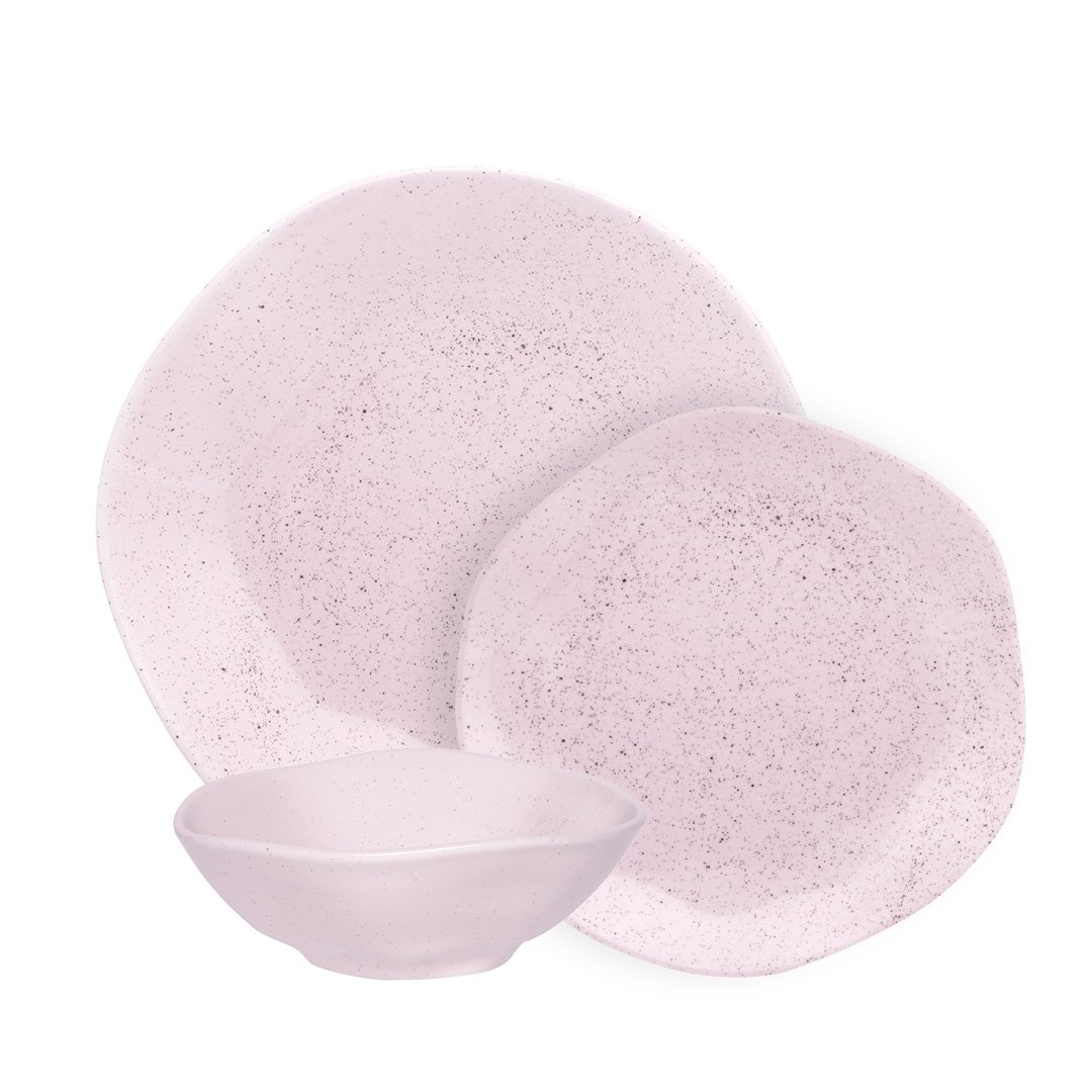 Aparelho de Jantar Ryo Pink Sand - 18 Peças - Oxford